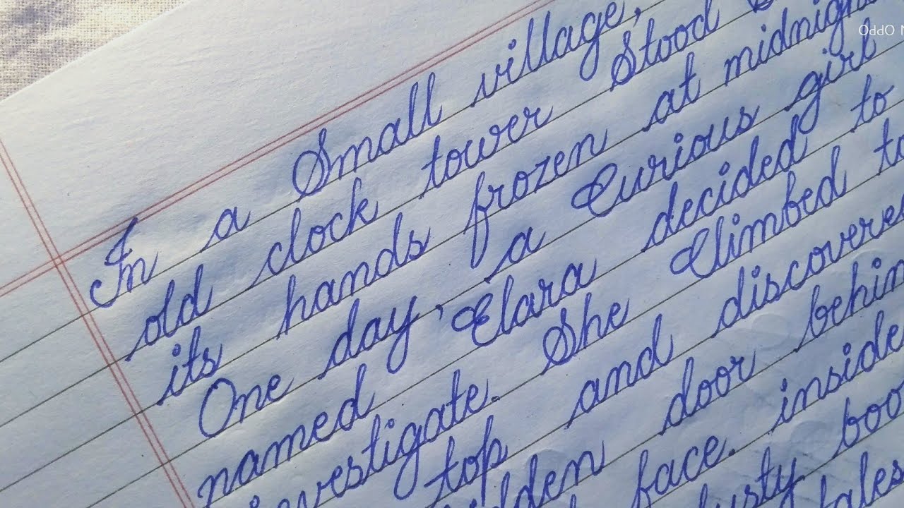 Improve your Handwriting with Short Story Writing Practice for ...