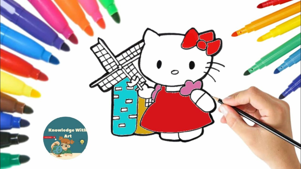 How to draw all the hello kitty characters@knowledgewitharts - YouTube