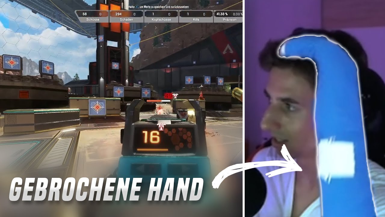 Apex mit GEBROCHENER HAND!? #fxbiuu #gaming #streamhighlights - YouTube