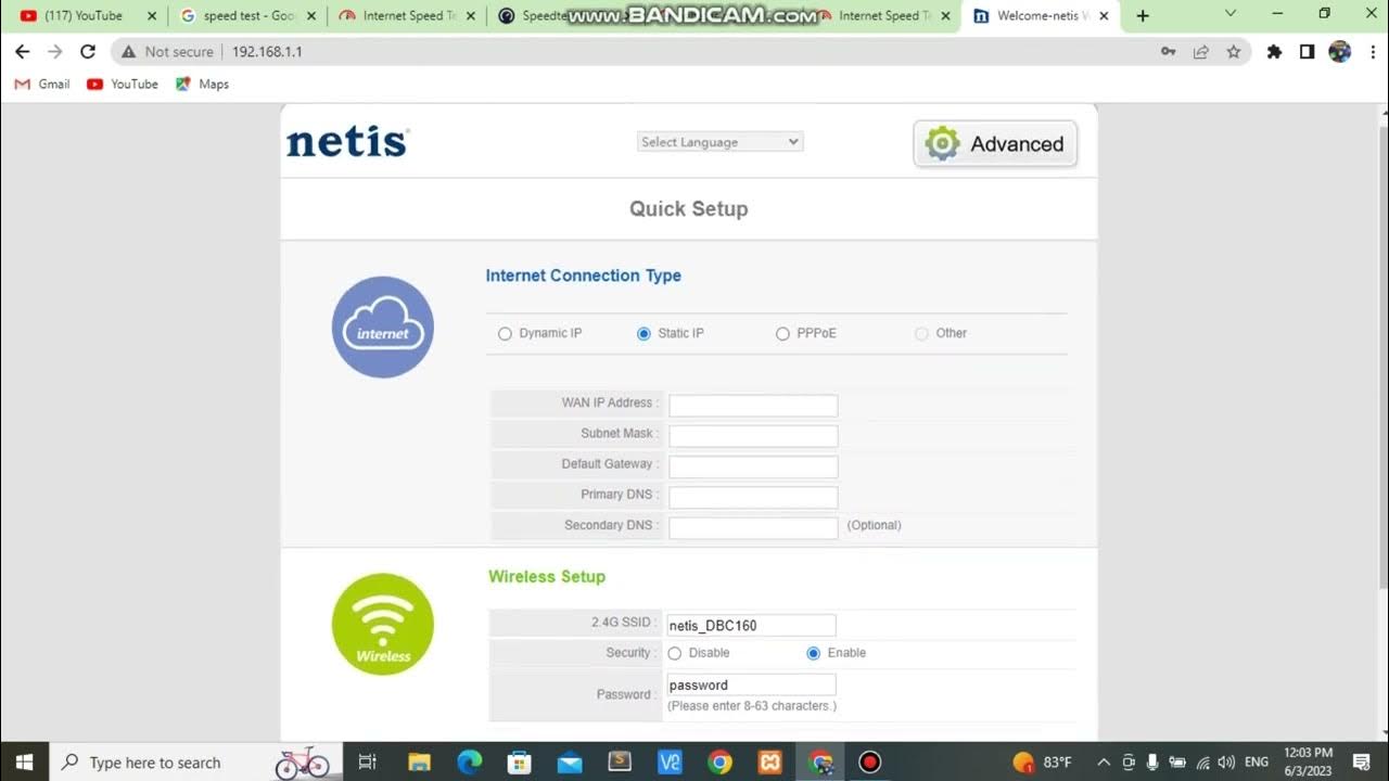 How to configure Router | NETIS WF2419E - YouTube