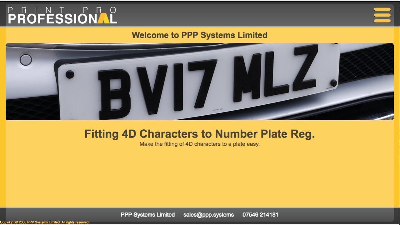 Fitting 4D laser cut characters to a number plate - YouTube