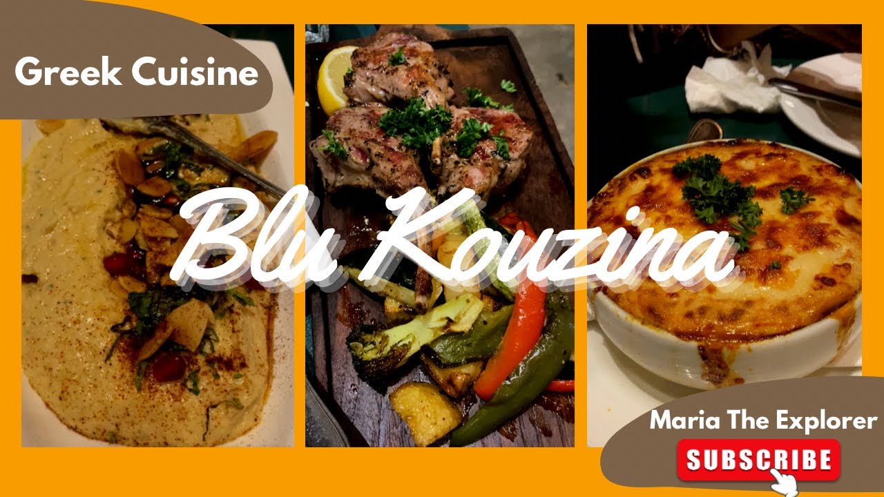 Dinner at Blu Kouzina | Greek Cuisine #sgfoodie #sgrestaurant - YouTube