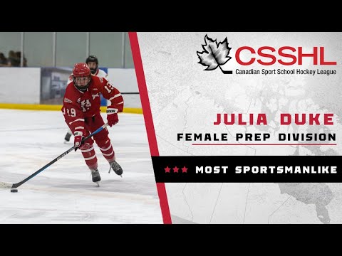 Julia Duke (OHA U18) Most Sportsmanlike - Female U18 Prep - YouTube
