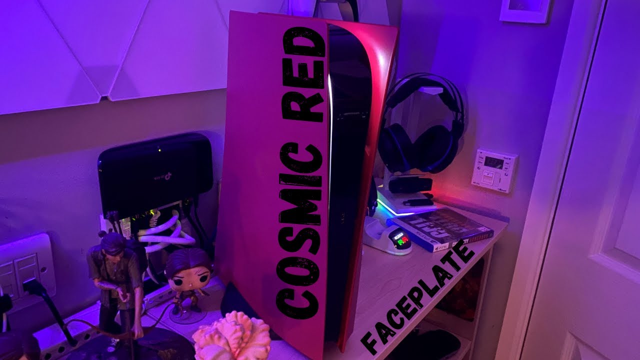 PLAYSTATION 5 Cosmic Red Faceplate UPGRADE (SUPER HOT) - YouTube