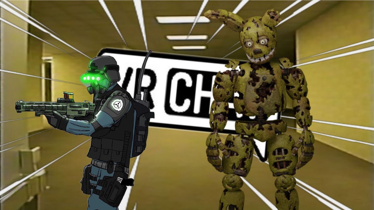Springtrap And The SCP Guard In The Backrooms (FNAF/VRCHAT) - YouTube