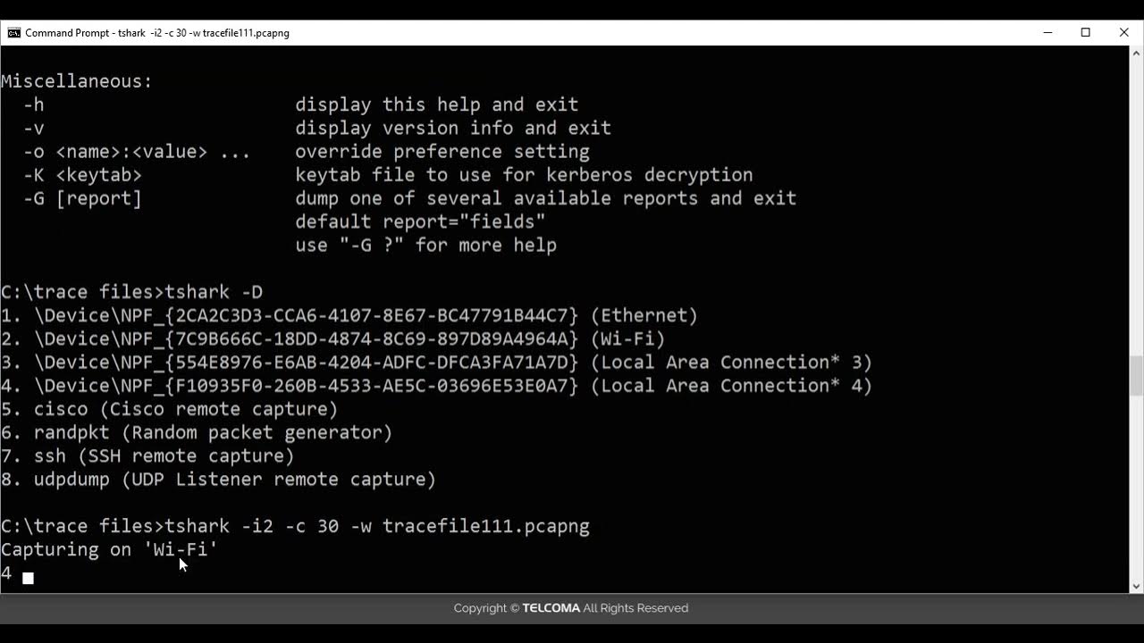 49 Capturing and filtering traffic at command line - YouTube