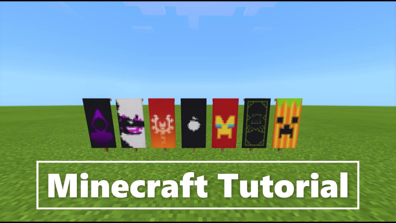 how to make 6 easy and cool Minecraft banners - YouTube