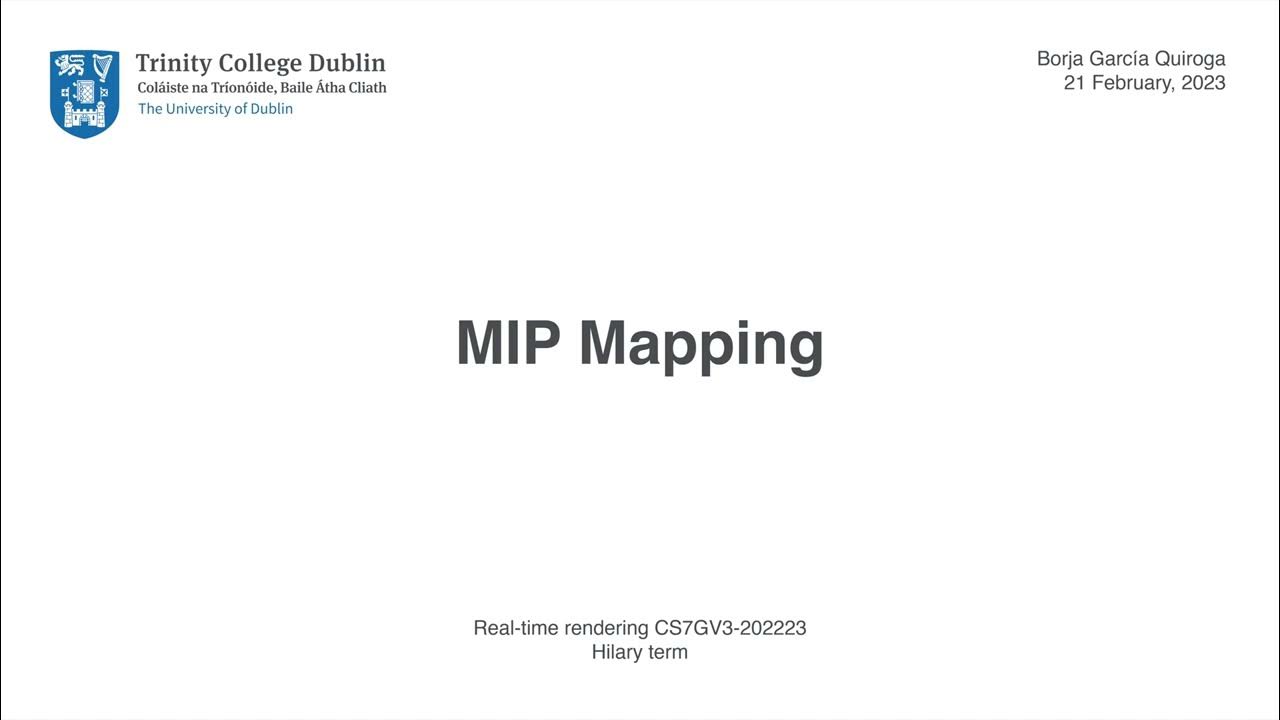 CS7GV03 - Assignment 4 - MIP mapping - YouTube
