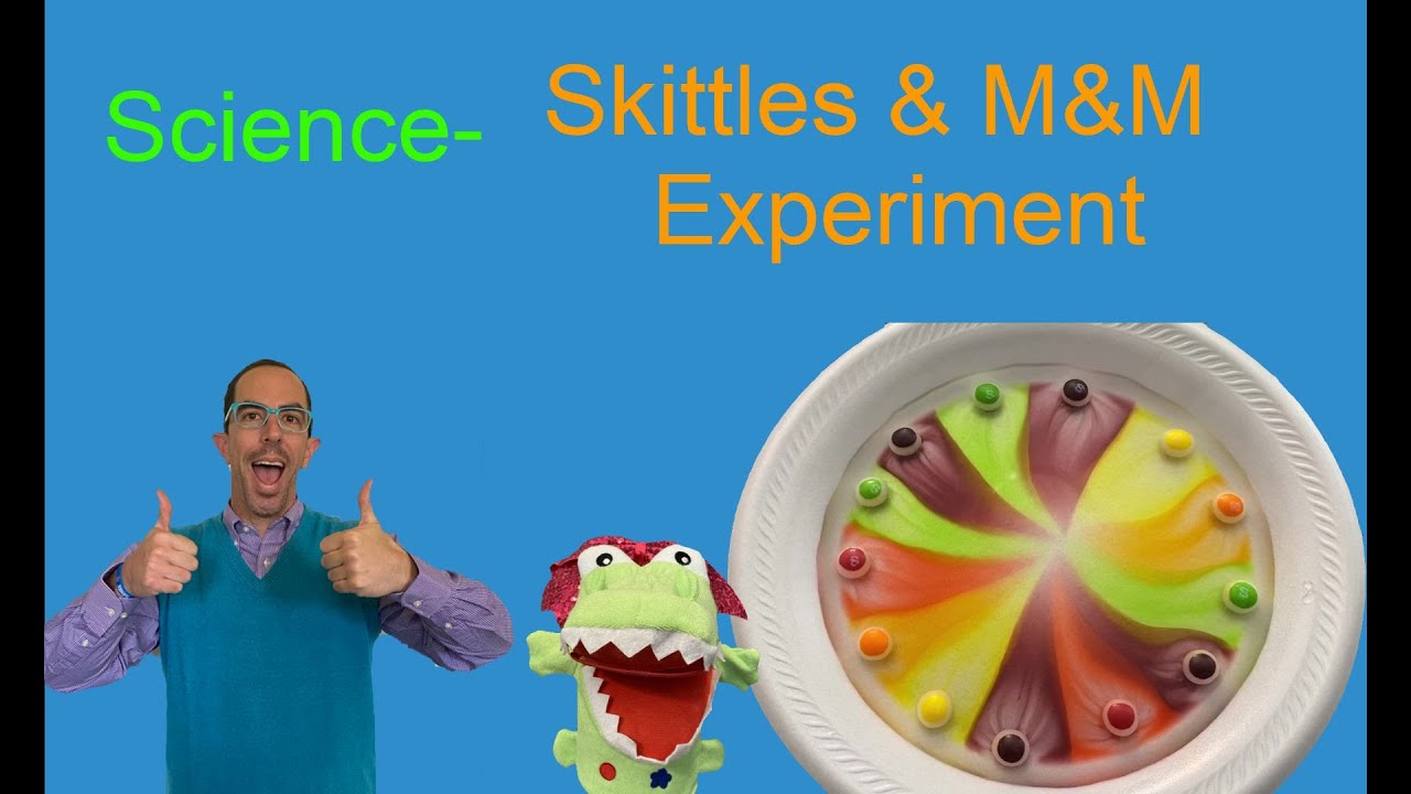 Skittles and M&Ms Science Experiment | Science For Kids | Mr. Nyck ...