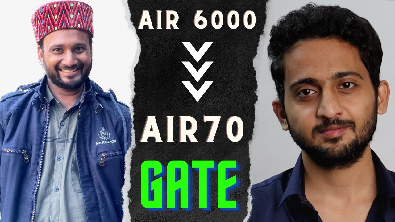 AIR 6000 to AIR 70 in GATE || Life after GATE Exam - YouTube