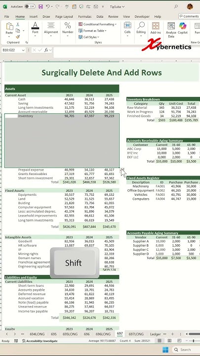Add rows in Excel without affecting other cells - Excel Tips and Tricks - YouTube