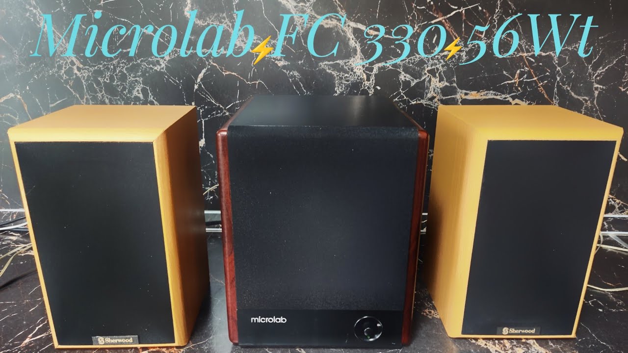 Subwoofer Microlab FC 330 ⚡ & speakers Sherwood SET 3000 Plus. ⚡ ...