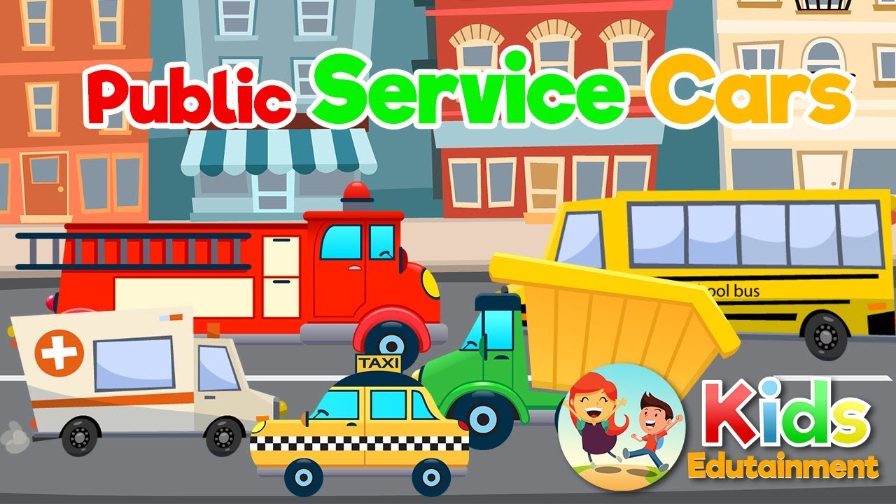 Learn Public Service Cars - Video Song for Kids Toddlers Preschoolers ...