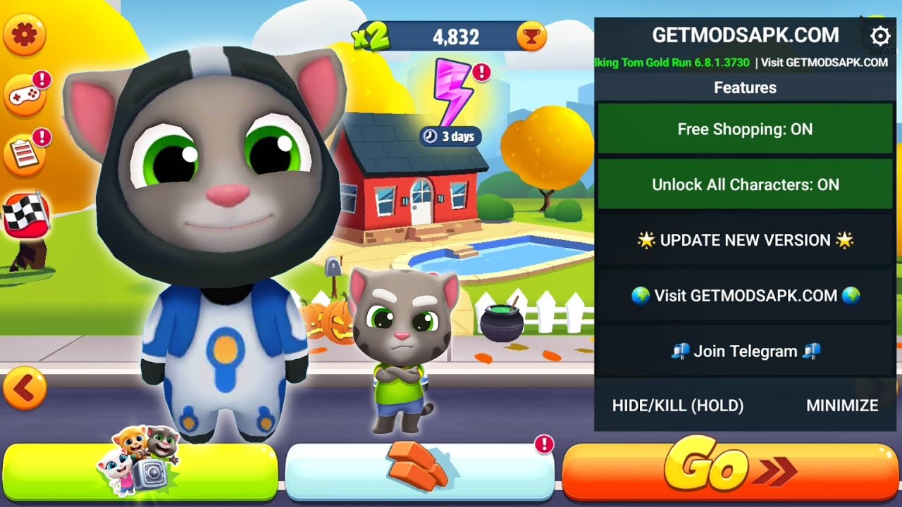 Talking Tom Gold Run Unlocks All Characters. Astronaut Tom vs Fantastic ...