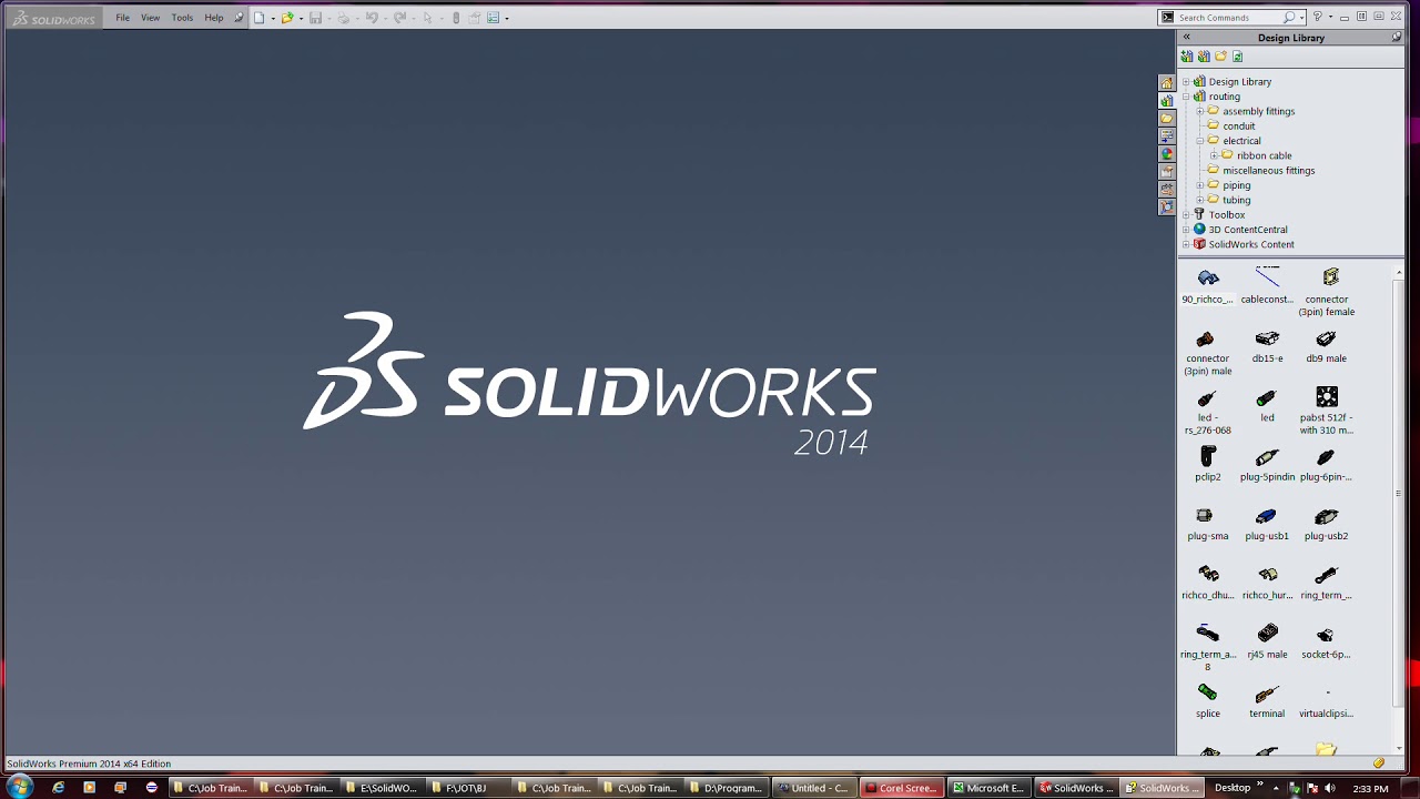 Solidworks 12 Routing Electrical 1 - YouTube