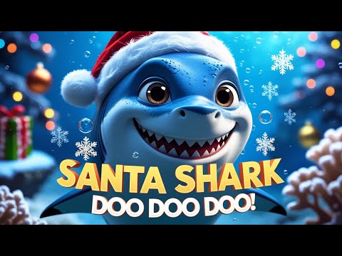 Santa Shark Doo Doo Doo |Christmas Shark Song for Kids|Fun Holiday ...