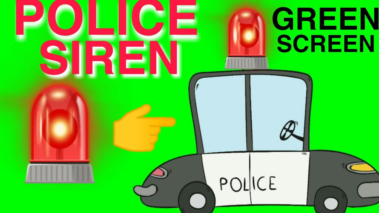 POLICE 🚨 SIREN ! GREEN SCREEN | FREE #greenscreen - YouTube