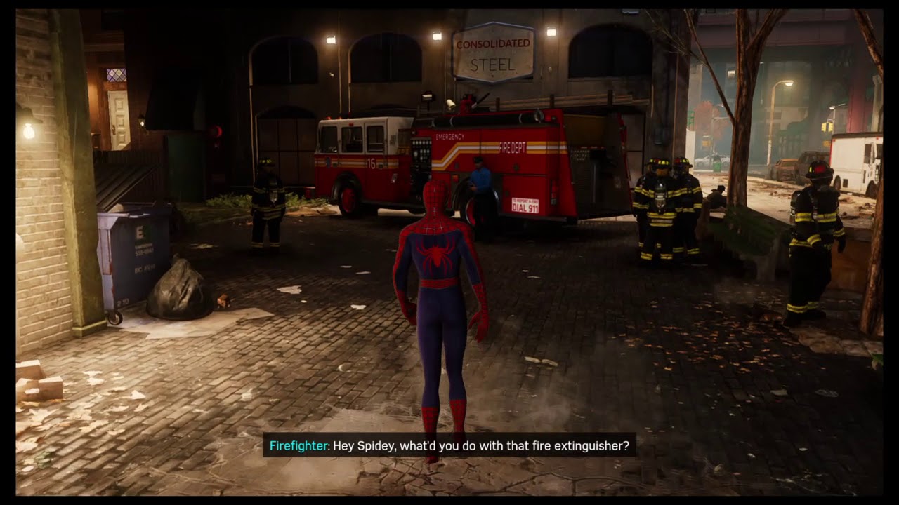 Spider-Man PS4 | Fire Extinguisher, Huh? - YouTube