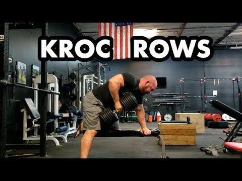 Kroc Rows Technique - Building Upper Back Size and Strength w/ Heavy ...