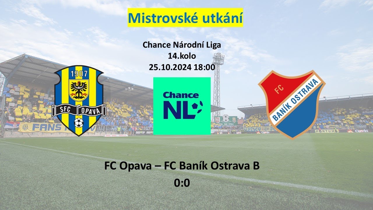 SFC Opava - FC Baník Ostrava B 25.10.2024 - YouTube