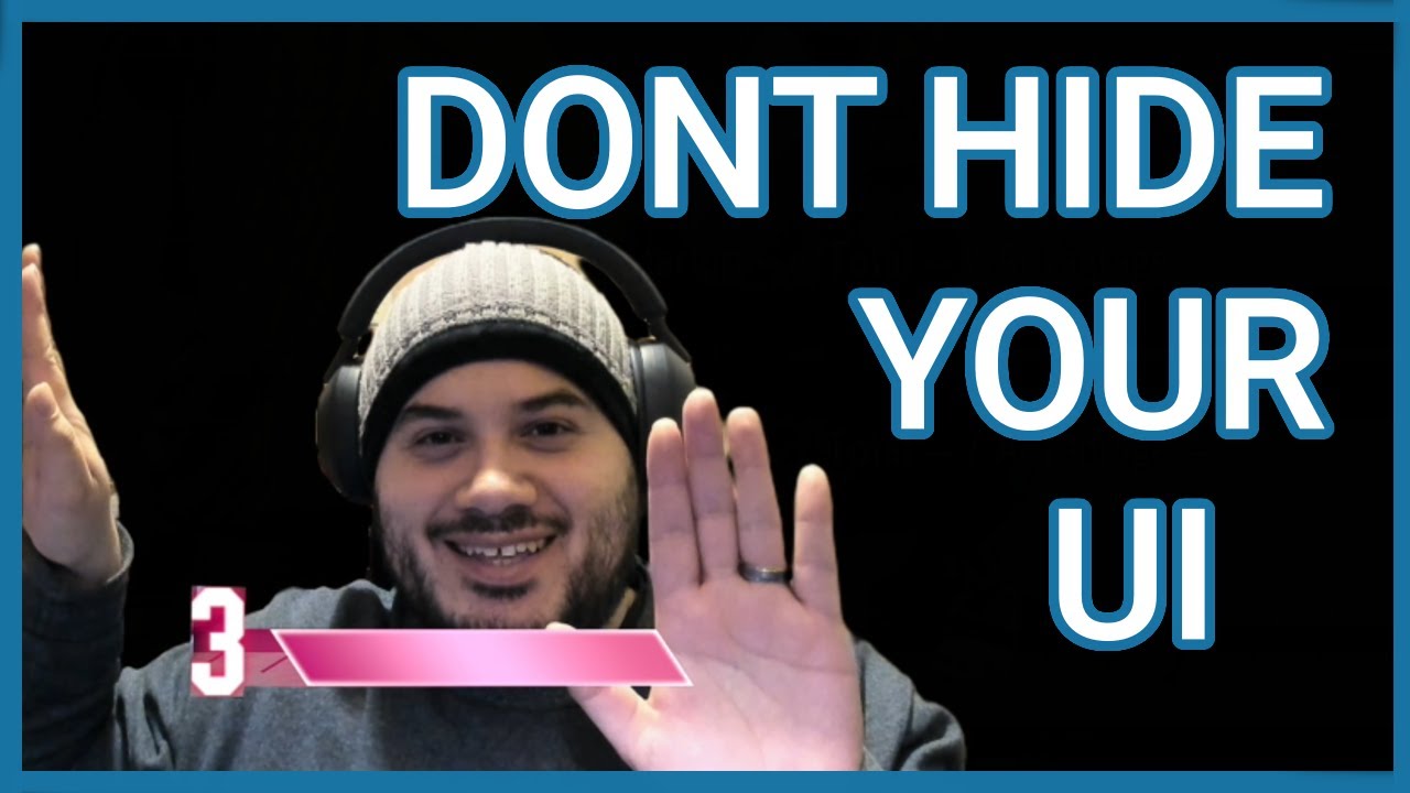 How to not hide your user interface with OBS - YouTube