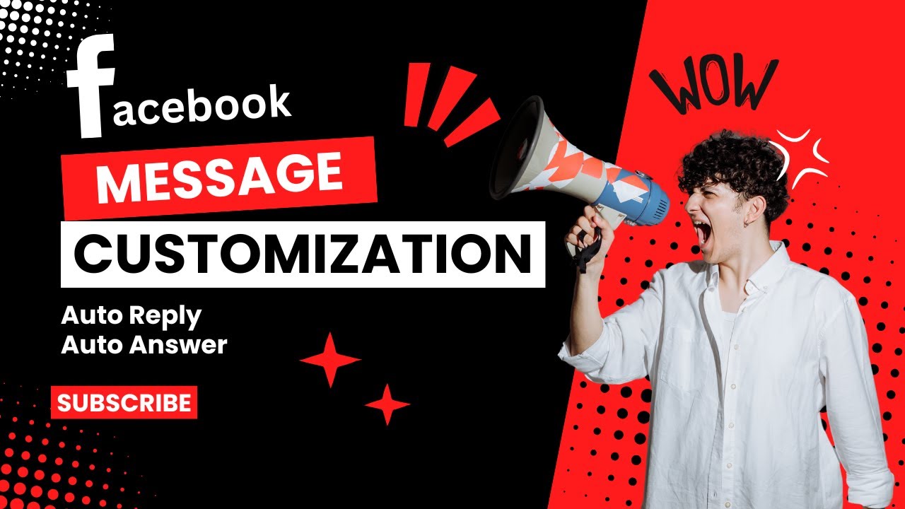 How To Customize your Facebook Page Message ।। Page Message ...