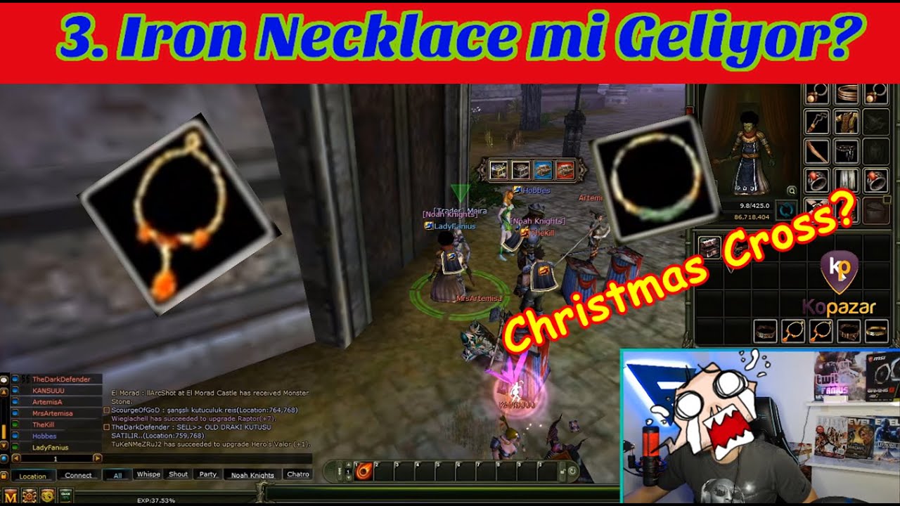 Knight Online 20x Adet Accesory Box İron Neck Geldi mi ? | Altar - YouTube