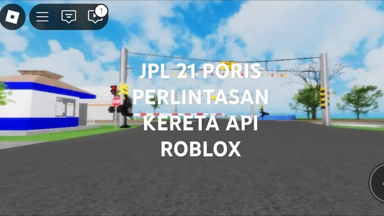 JPL 21 PORIS PERLINTASAN KERETA API ROBLOX - YouTube