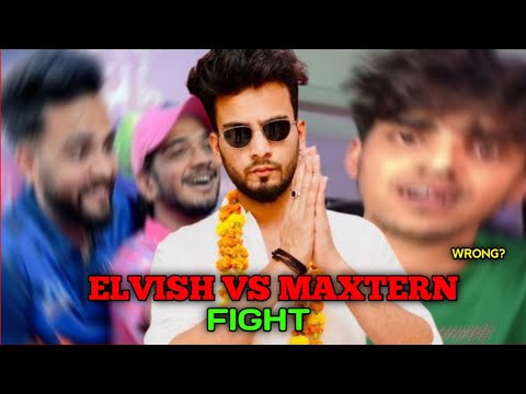 Maxtern VS Elvish yadav fight | - YouTube