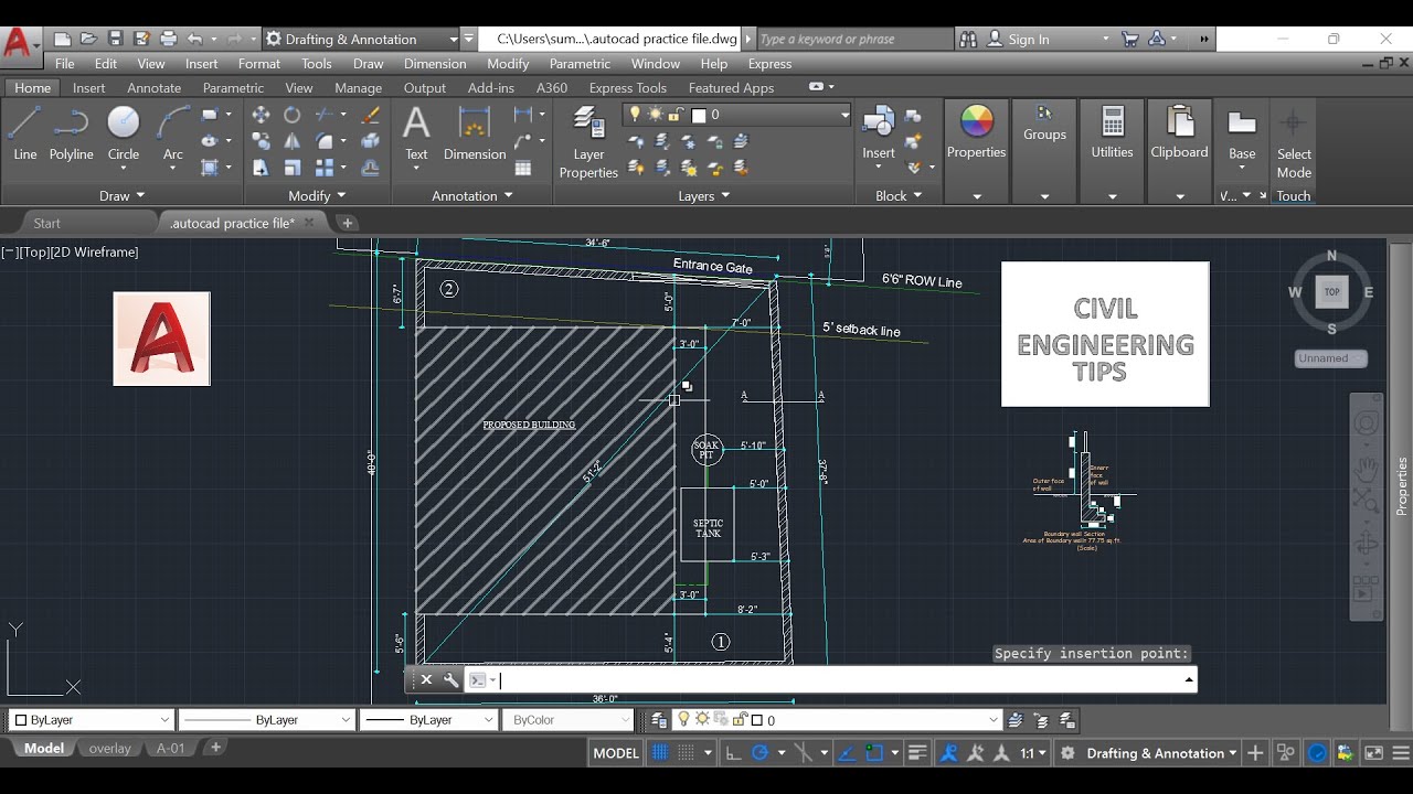 Site Plan in autocad as per Building bylaws | KMC | Complete floor ...