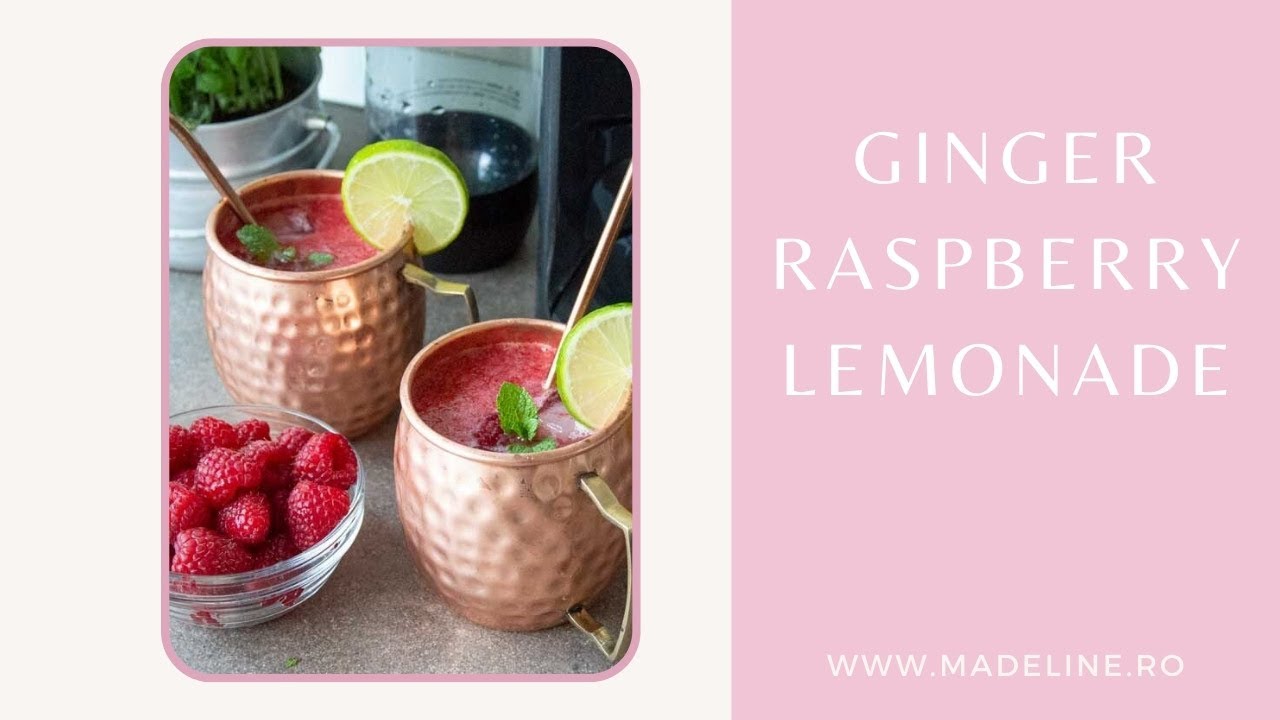 Ginger raspberry lemonade - YouTube