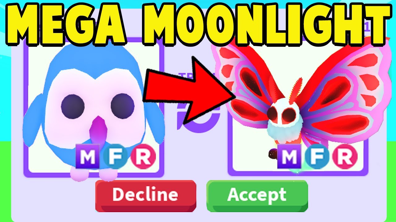 Trading for MEGA MOONLIGHT MOTH in Adopt Me! - YouTube