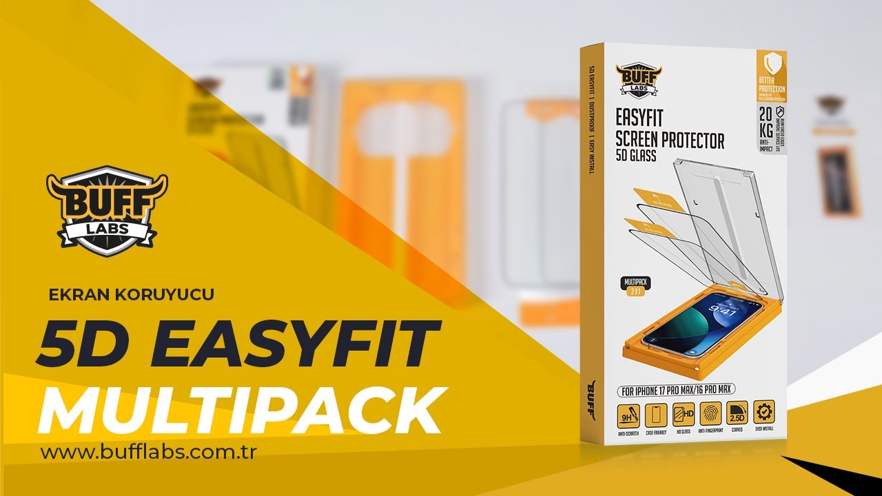 Buff iPhone 17 Easyfit 5D Ekran Koruyucu Uygulama - YouTube