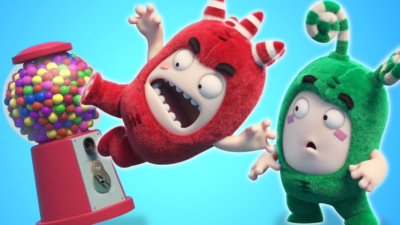 Oddbods GUM BALL Candy Mania | Cartoons For Kids - YouTube