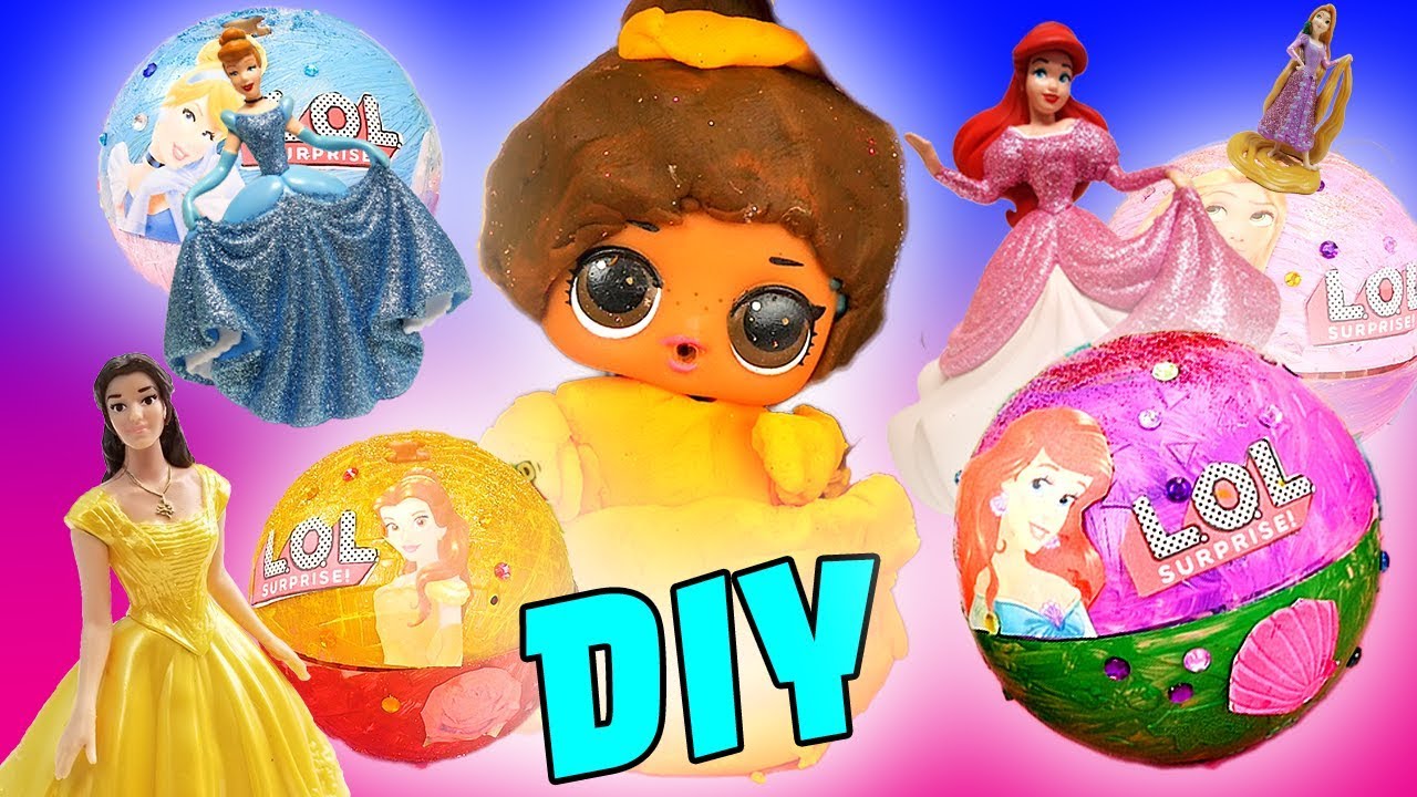 LOL Surprise CUSTOM Disney Princess Ball Opening DIY! Starring Coconut ...