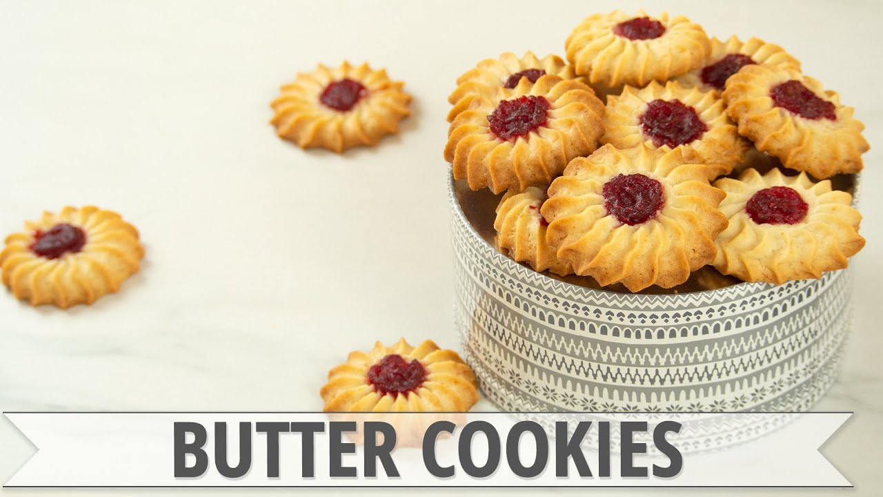Try These Butter Cookies with Jam - quick, really easy to make and as ...