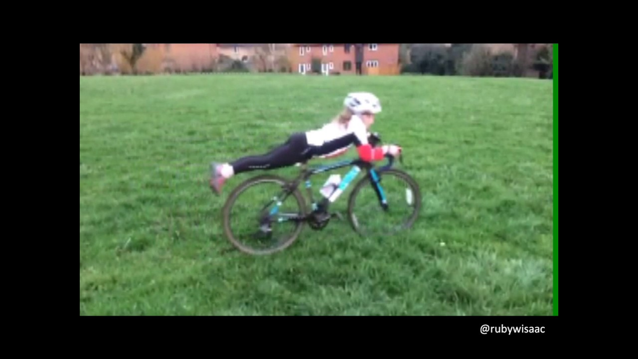 Ruby Isaac doing a superman on her bike.... - YouTube