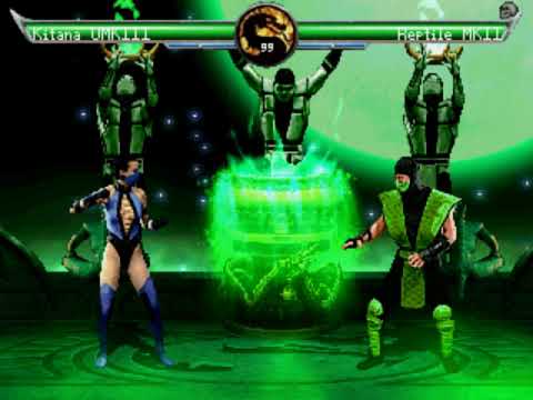 Reptile MKII vs Kitana UMKIII (bots playing) MKPFull