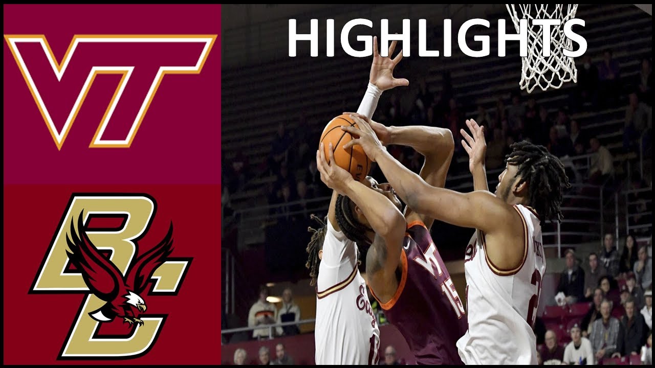 Virginia Tech vs Boston College Basketball Full Game Highlights 2022/ ...