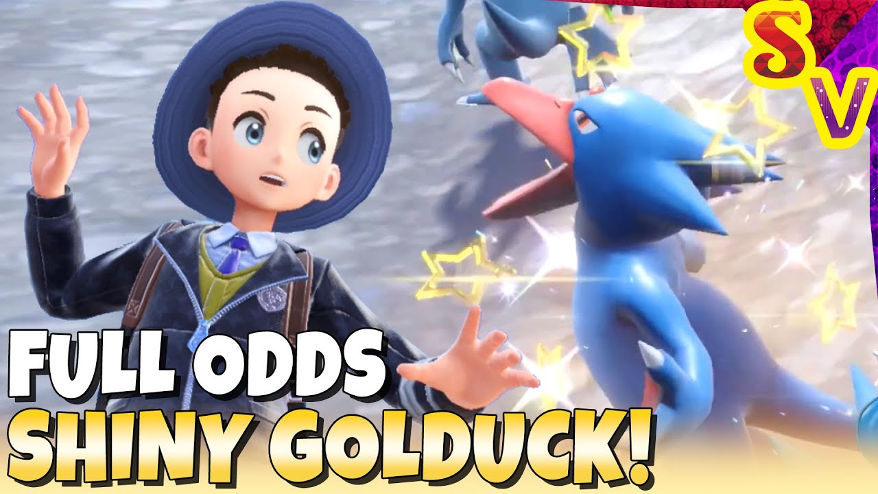 SHINY GOLDUCK FOUND! Random Full Odds Shiny Golduck Found in Area Zero ...