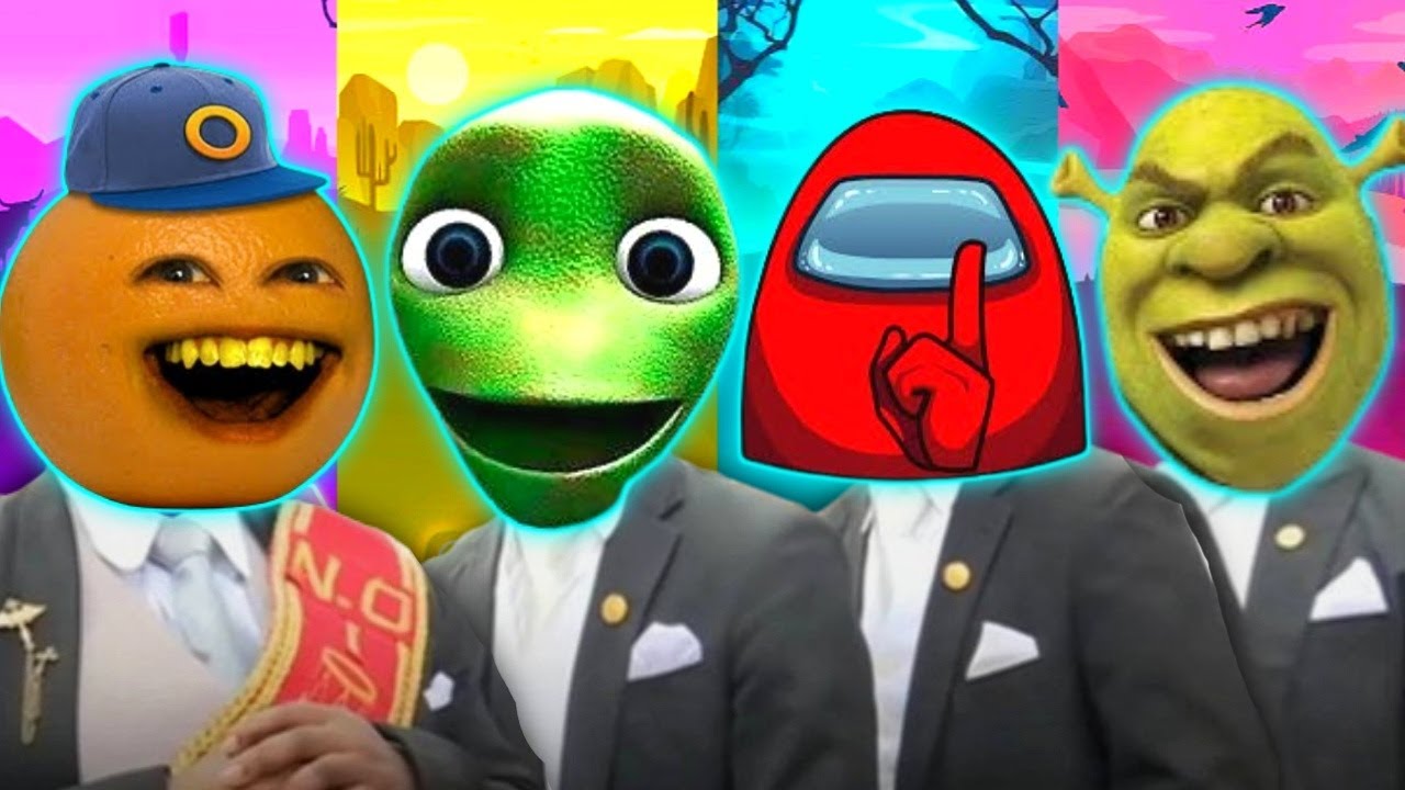 Annoying Orange vs Alien Dance vs Among Us vs Shrek - Tiles Hop ...