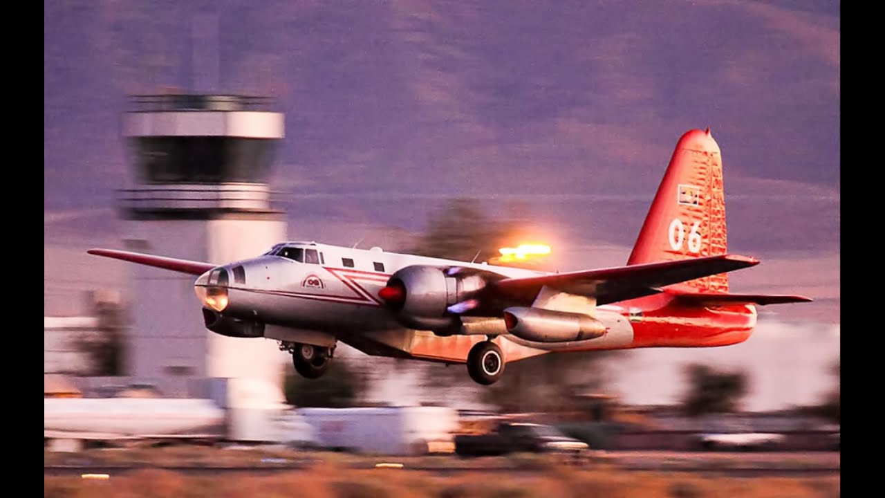 Pumpkin Time in a Lockheed P2V Fire Fighting Air Tanker - YouTube