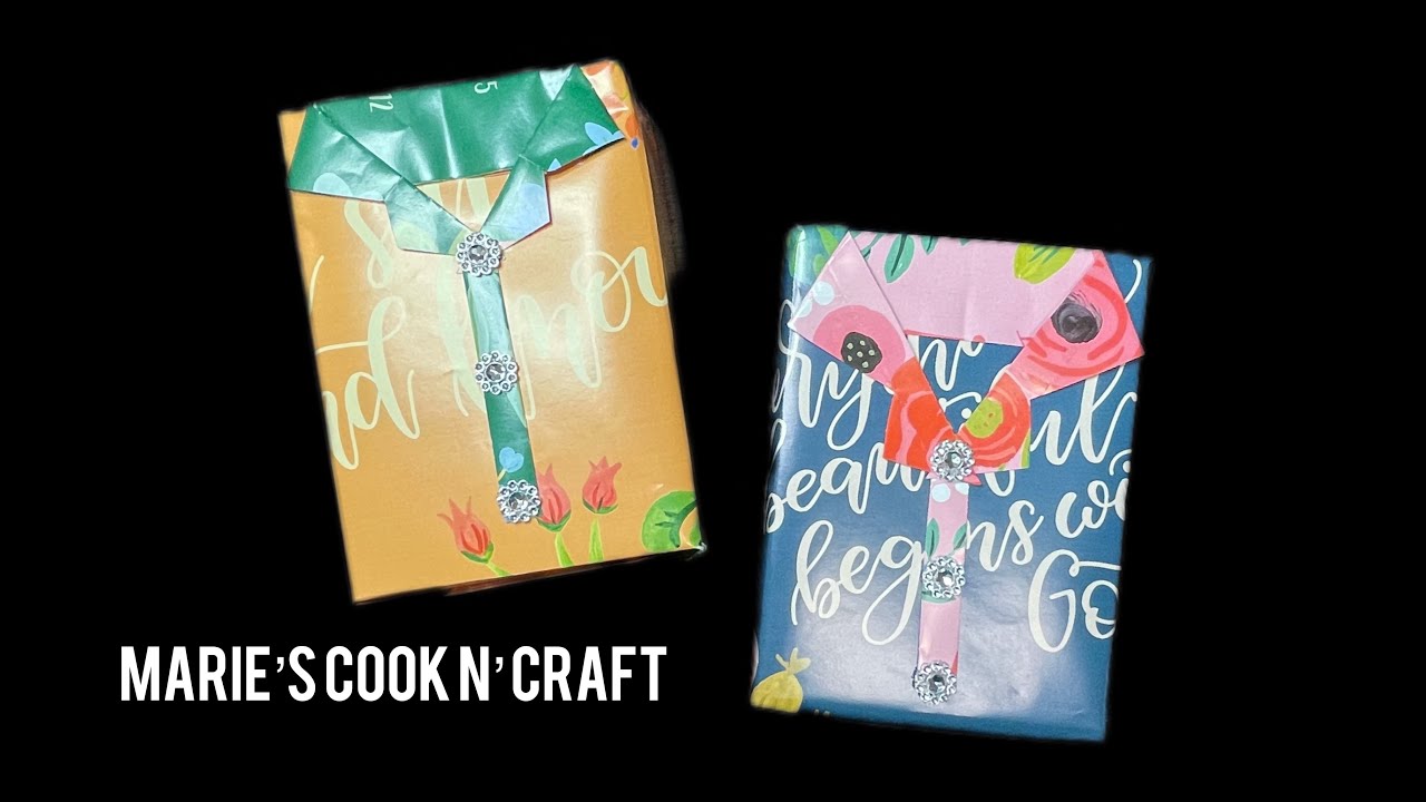 Old Calendar Gift Wrapping Idea - YouTube