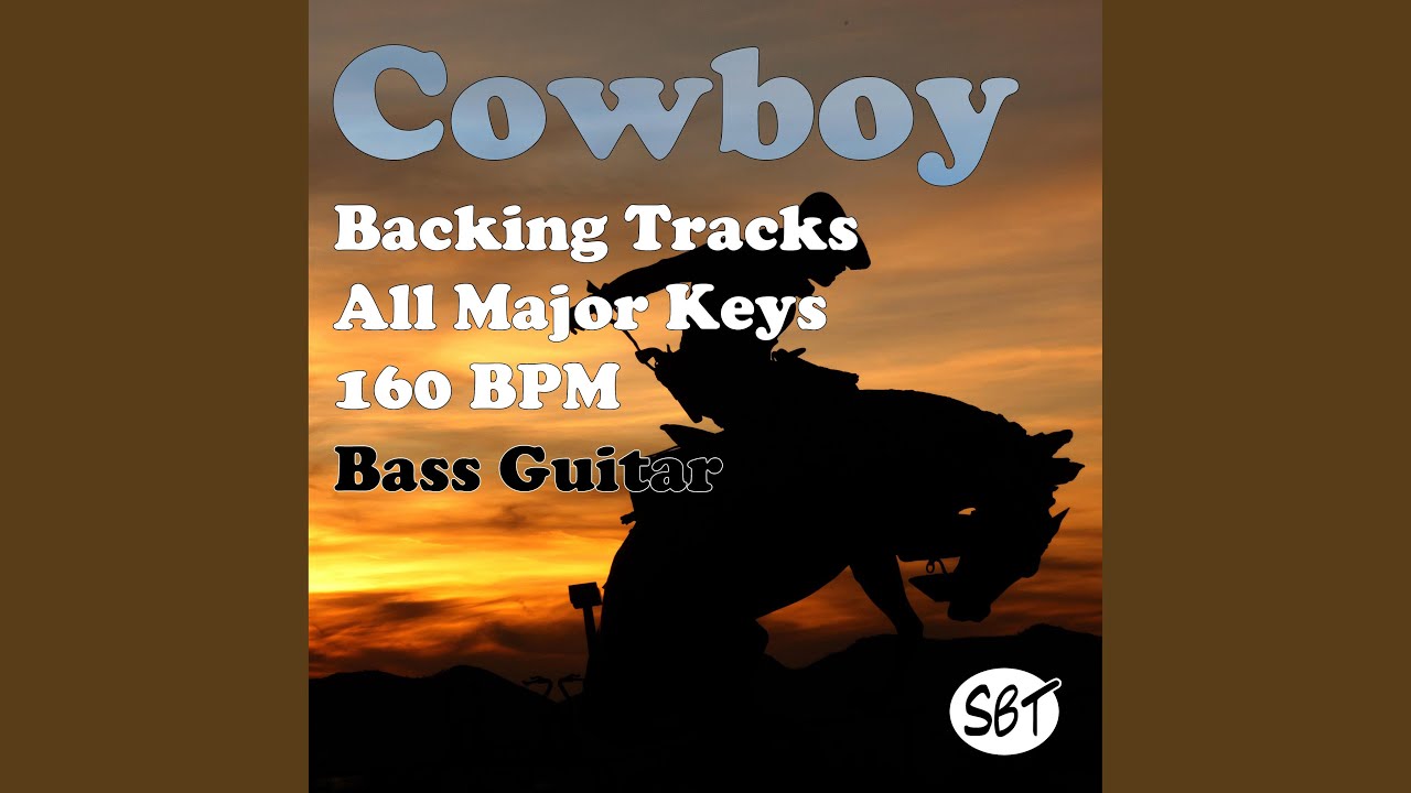 Cowboy Bass Guitar Backing Track in G Major 160 BPM, Vol. 1 - YouTube