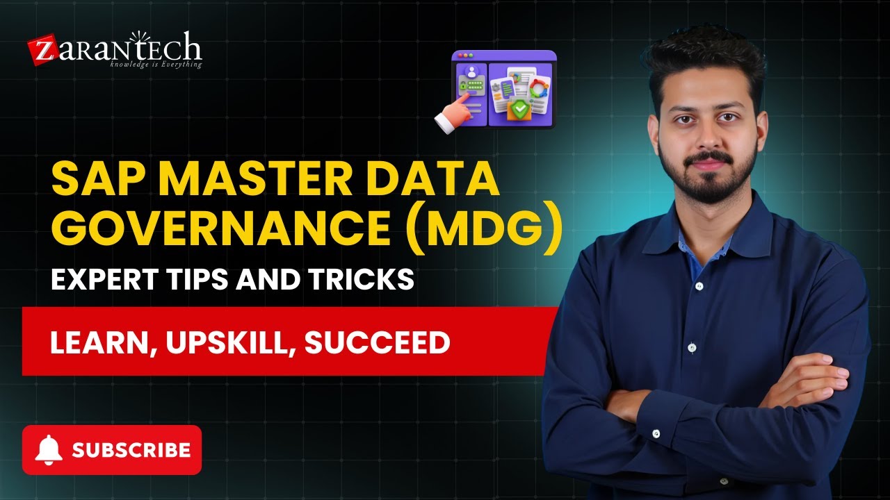 SAP Master Data Governance (MDG) - Expert Tips and Tricks | ZaranTech - YouTube