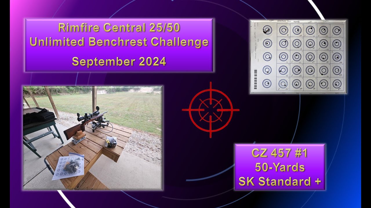 CZ 457 MTR ARA Unlimited Target at 50-Yards: Rimfire Central Benchrest ...