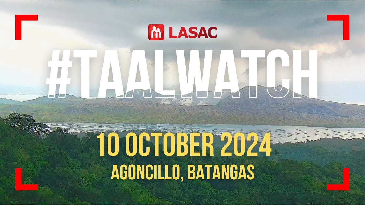 🔴 TAAL VOLCANO LIVE | 10 OCTOBER 2024 | Alert Level 1 - YouTube