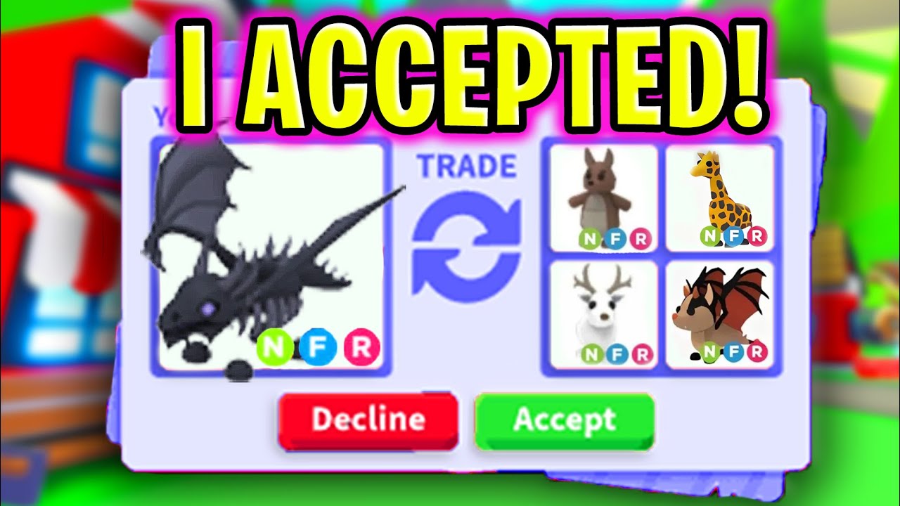 i TRADED my SHADOW DRAGON in Adopt Me! 🤯🐲 - YouTube