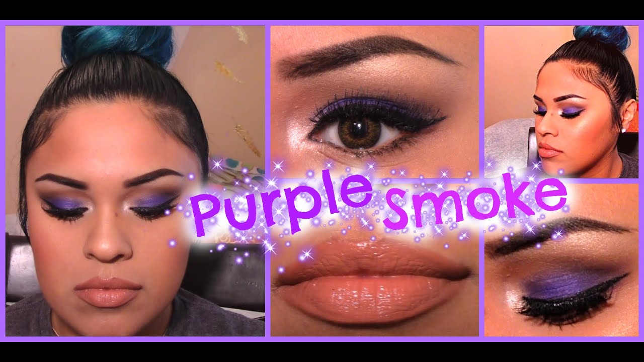 Purple Smoke Makeup Look💜 Youtube