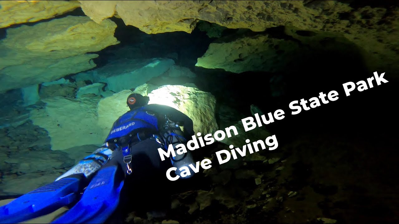 Madison Blue Cave Dive - YouTube